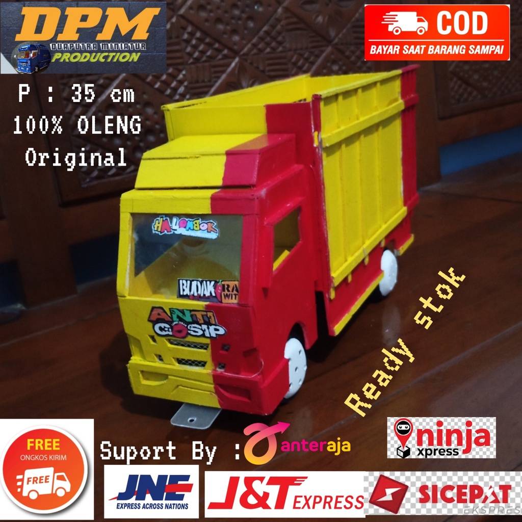 Jual MINIATUR TRUK 100% ASLI TRUK OLENG / MOBIL OLENG / MINIATUR TRUK ...