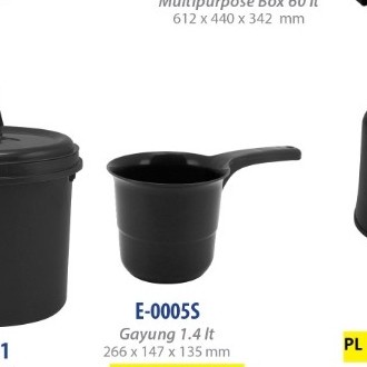 Jual Gayung Air Warna Hitam Plastik Awet Kuat Tebal Premium Onyx ...