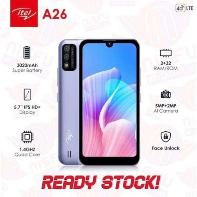 Jual ITEL A26 RAM 2/32 GARANSI RESMI | Shopee Indonesia