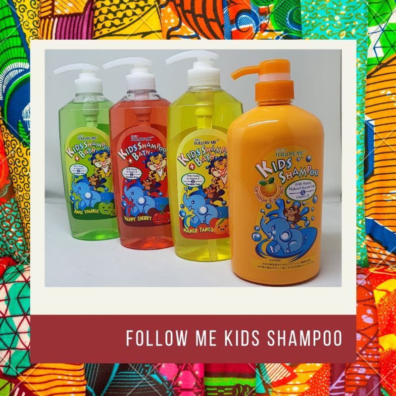 Jual FOLLOW ME SHAMPOO AND BATH FOR KIDS WITH VIT E AND HONEY (PARABEN ...