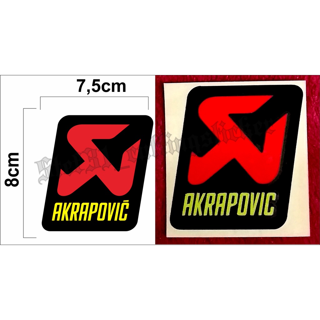 Jual Stiker cutting logo akrapovic, stiker akrapovic | Shopee Indonesia