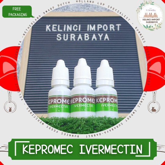 Jual Kepromec Ivermectin Obat Kulit Scabies Gatal Jamur Kelinci - 5ML ...