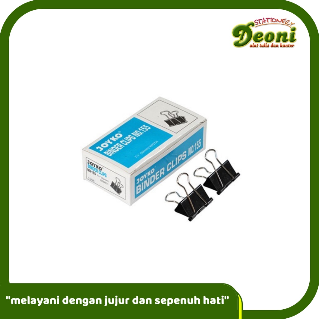 Jual JOYKO Binder Clips no. 111 / Klip / Penjepit Kertas / 1 BOX 12 PCS ...