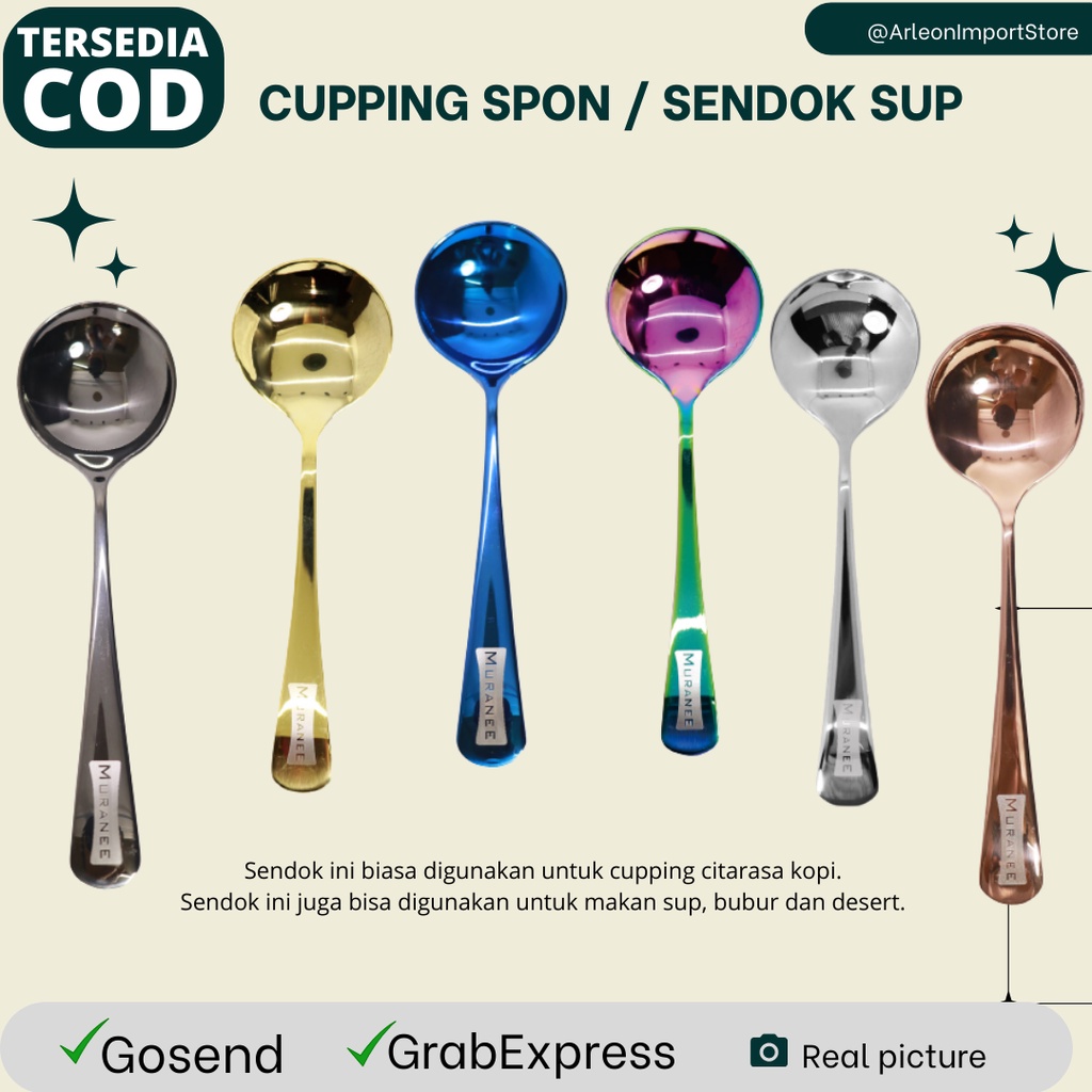 Jual SENDOK KOPI WARNA - SUP - SOUP | COFFEE CUPPING SPOON DX01 ...