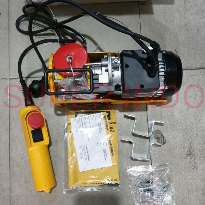 Jual Electric Hoist Reel Double Hook 300Kg X 9M Krisbow Katrol Elektrik ...