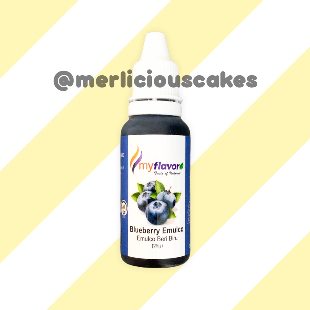 Jual My Flavor Blueberry Emulco Perasa dan Pewarna Makanan | Shopee ...