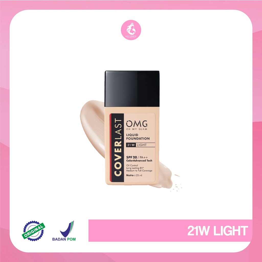 Jual OMG CoverLast Liquid Foundation Alas Bedak | Oh My Glam | SPF 20 ...