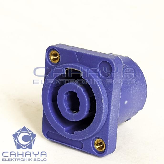 Jual Soket Speakon Biru ALG Contra Spikon Drat Ulir untuk Baut Audio ...