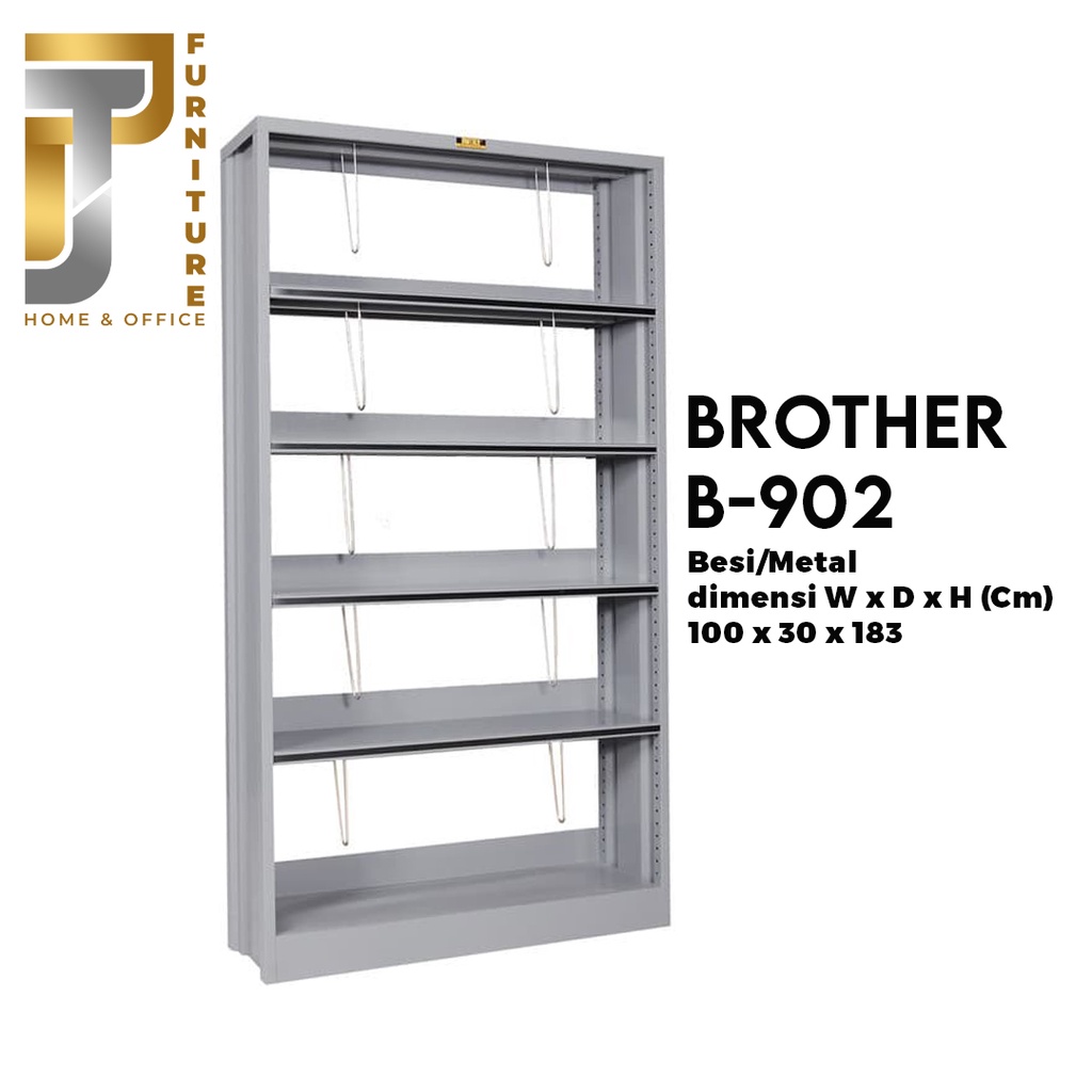 Jual Rak Buku - Rak Besi - Lemari File - Rak Buku Besi Brother 902 Termurah Pontianak ...
