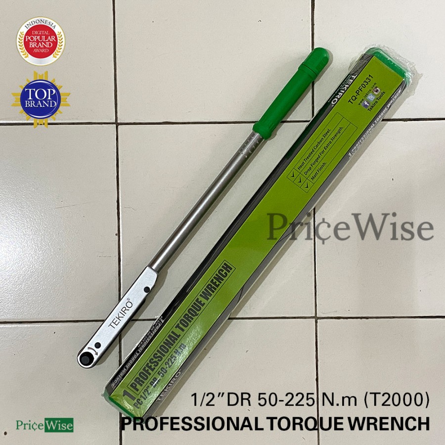 Jual Professional Torque Wrench 50-225 Nm T2000 Tekiro / Kunci Torsi T ...