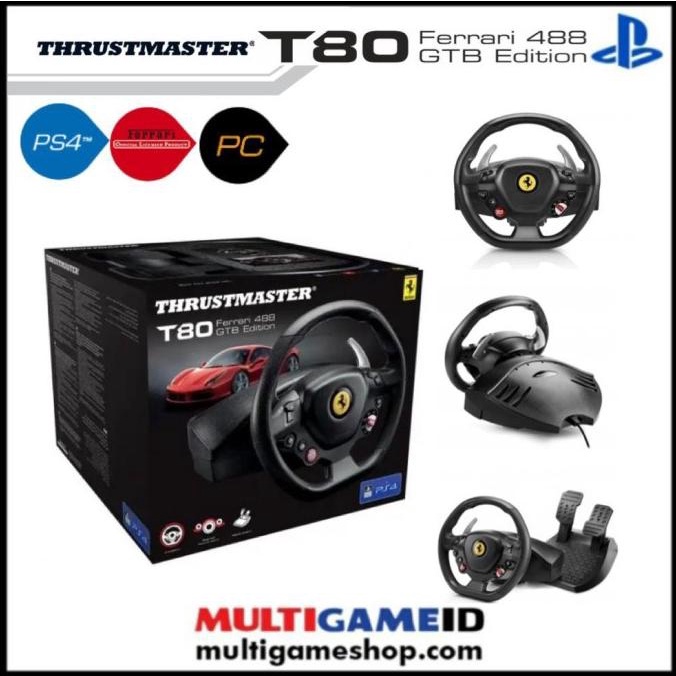 Jual Thrustmaster T80 Ferrari 488 GTB Edition Steering Wheel | Shopee ...