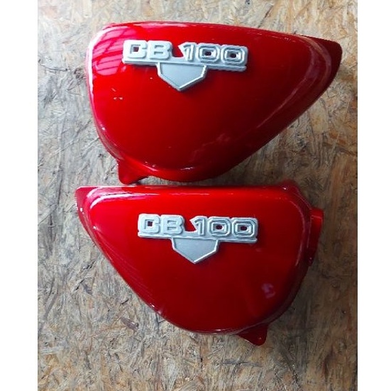 Jual BOX BOK ACCU AKI HONDA CB 100 CB100 MERAH SET KANAN KIRI TEBAL ABS ...
