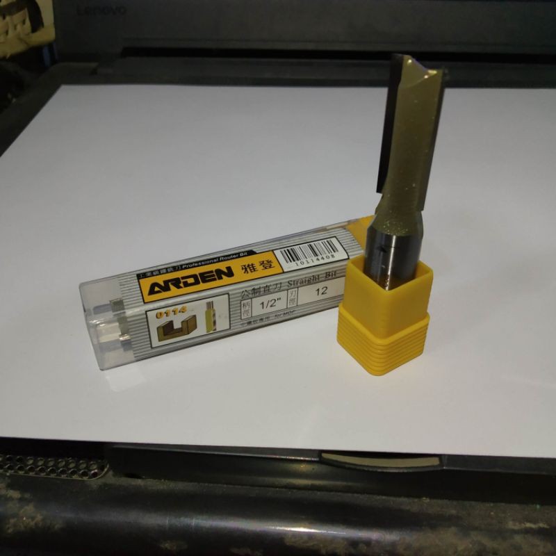 Jual 1/2" x 12mm Mata Profil Kayu Lurus, Router Bit Straight ARDEN ...