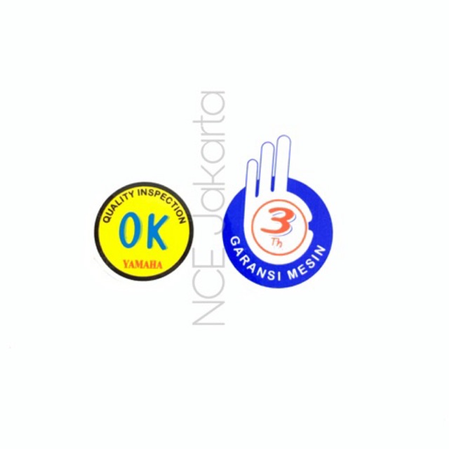 Jual STIKER OK GARANSI 3 TAHUN YAMAHA | Shopee Indonesia
