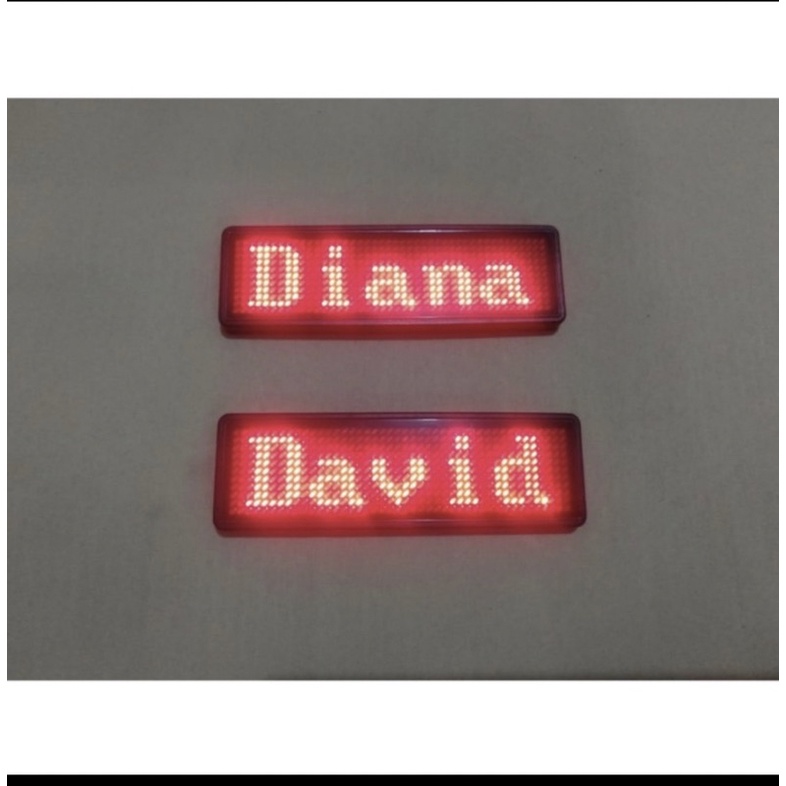 Jual Digital Name Tag LED / Running Text | Shopee Indonesia