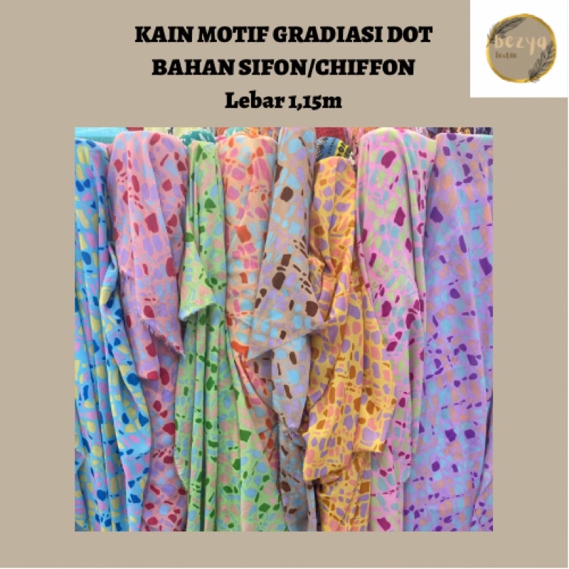 Jual KAIN MOTIF GRADIASI DOT / KAIN CHIFFON / KAIN SIFON / KAIN HIJAB / KAIN PASHMINA | Shopee ...