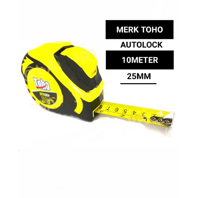 Jual METERAN ROLL - MEASURING TAPE YELLOW 10M TOHO | Shopee Indonesia