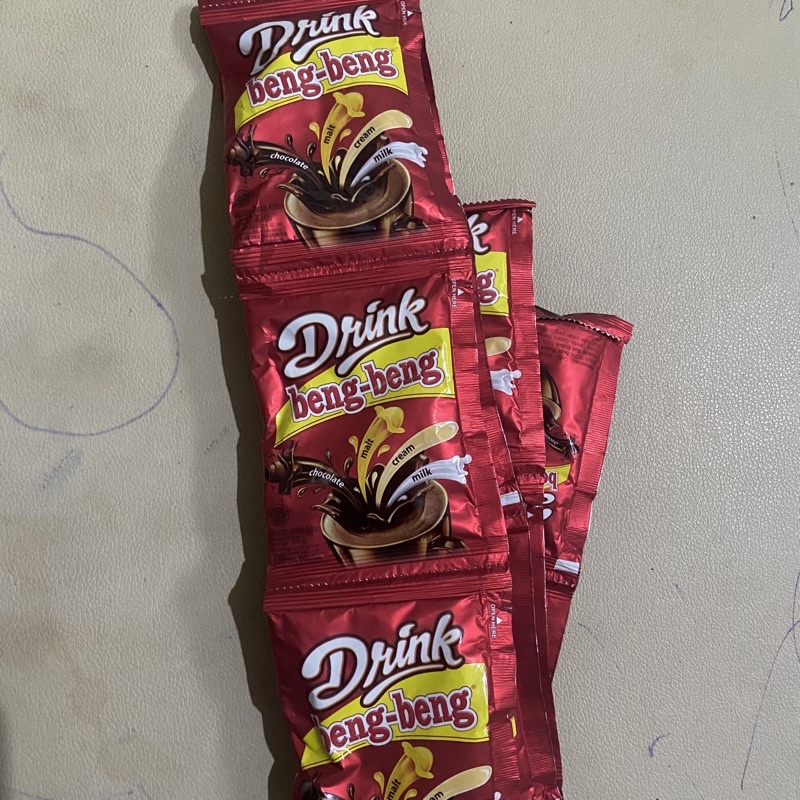 Jual 1 RENTENG 1 RENCENG BENG-BENG DRINK MINUMAN COKLAT ISI 10PCS ...