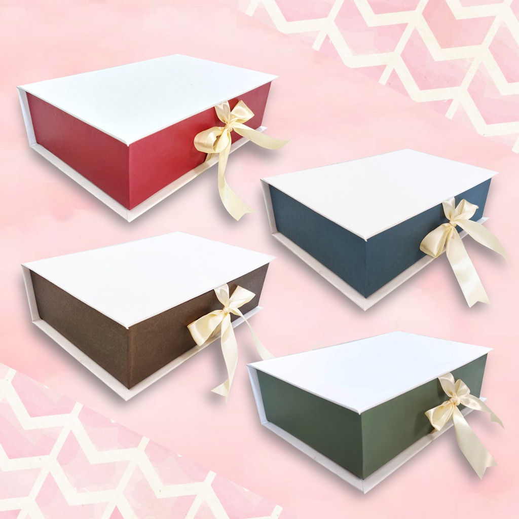 Jual Box Hardbox Kotak Kado Ultah Hampers Polos ukuran 27x18x7,5cm | Shopee Indonesia