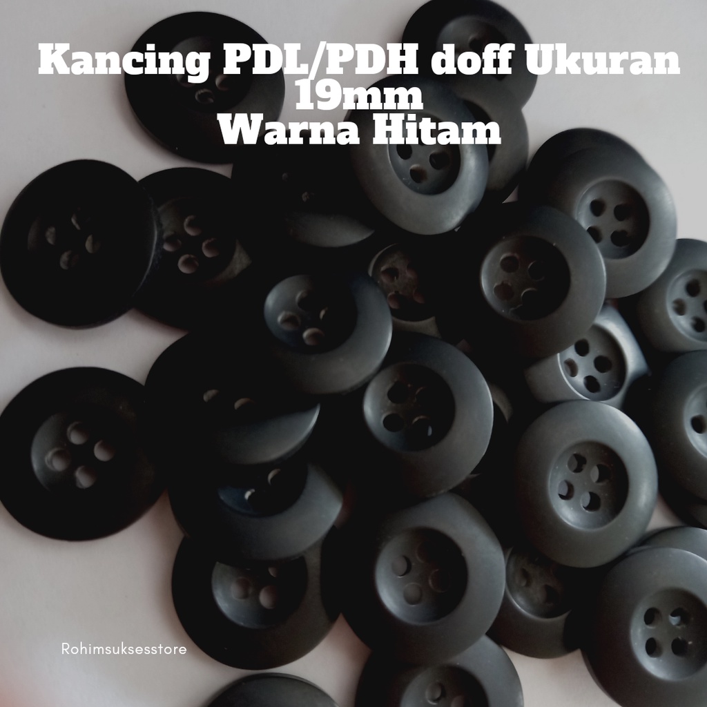 Jual Kancing Pdl/Pdh Doff Baju Seragam Kemeja Celana Ukuran 19mm Murah ...