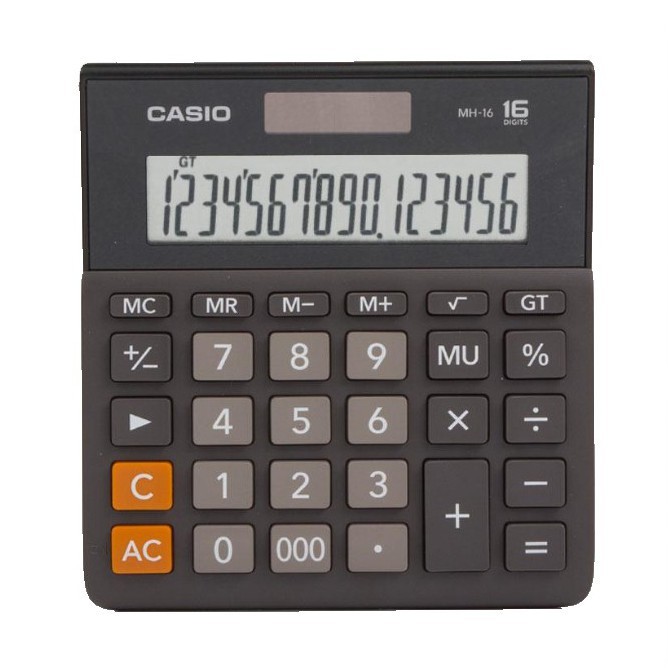 Jual Asaba Bandung - Casio Calculator MH-16 - Hitam Kalkulator Kantor ...