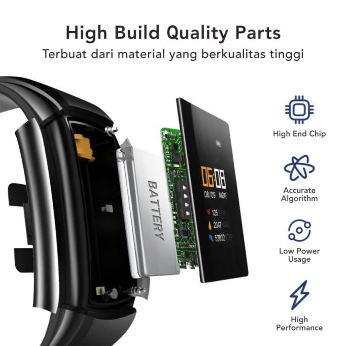 Jual OASE SMARTWATCH H10B WATERPROOF LEVEL IP67 ORIGINAL 100 HITAM ...