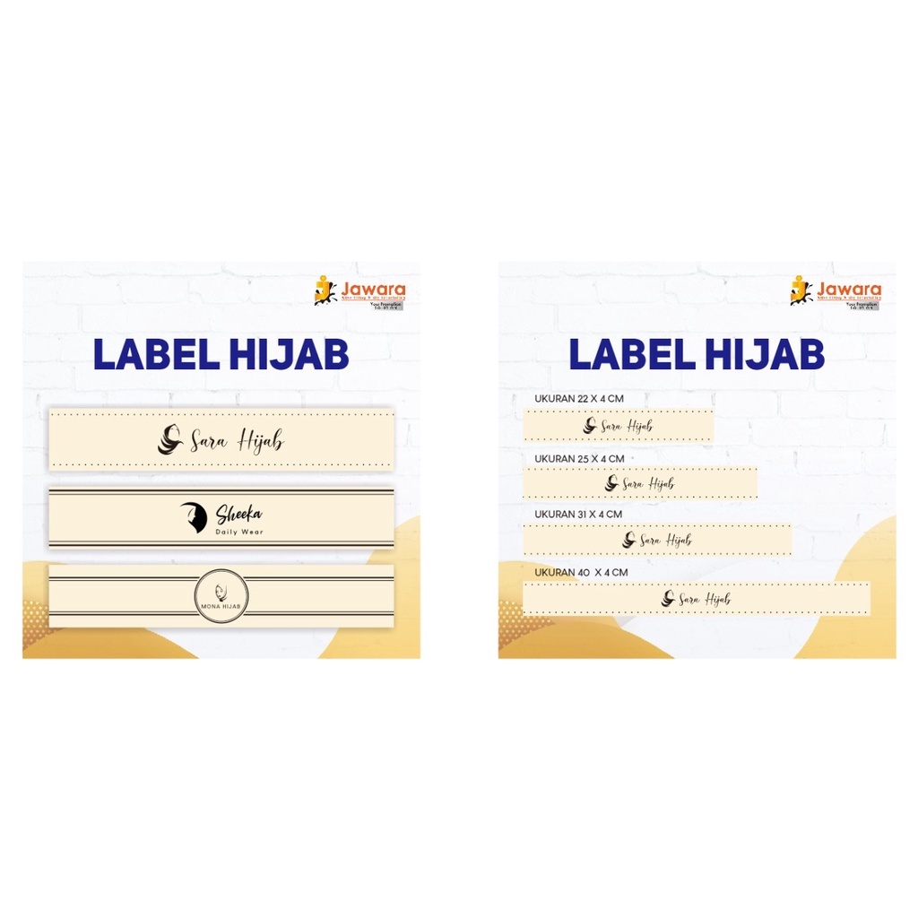 Jual CETAK ROLL HIJAB/ROLLER HIJAB/LABEL HIJAB/LABEL KERTAS PONOROGO ...