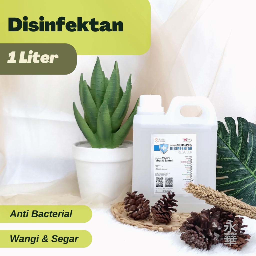 Jual Disinfektan Murah Antiseptic 1 Liter Kemasan Jerigen Aroma Wangi ...