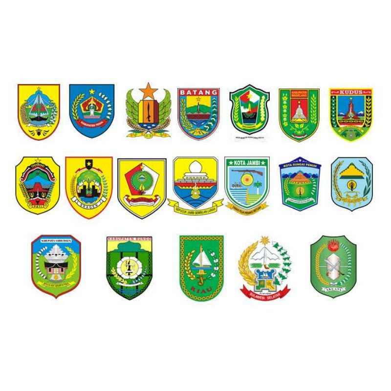 Jual Patch Bordor Emblem Logo Kabupaten dan Kecamatan SE-INDONESIA ...