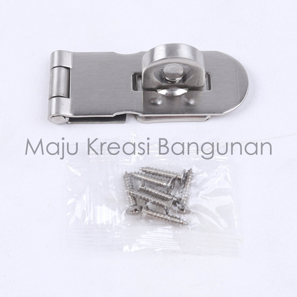 Jual Overpal Gembok SOLIGEN Medium Stainless Steel Grendel Kunci Pintu ...
