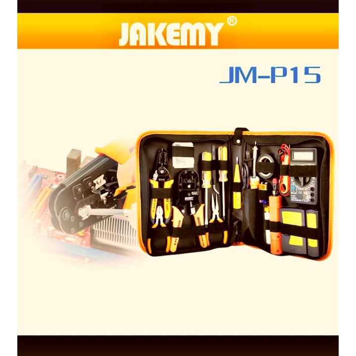 Jual Jakemy JM-P15 17 in 1 DIY Network repair tool kit set JM-P15 ...