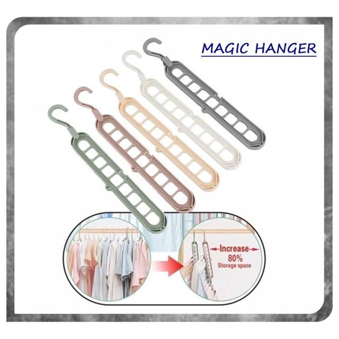 Jual Magic Hanger / Gantungan Baju Lemari Pakaian 9 In 1 Multifungsi | Shopee Indonesia