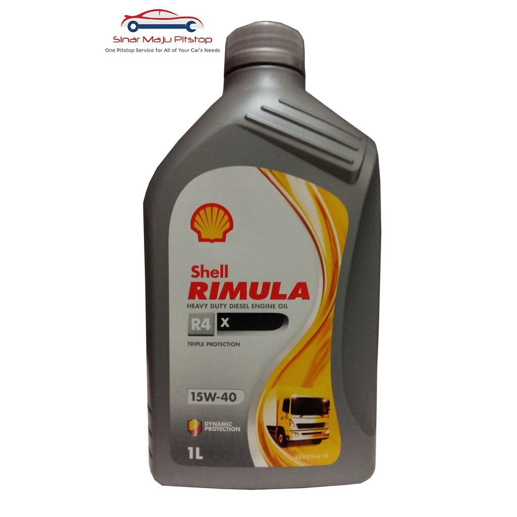 Jual Shell Rimula R4X 15W-40 Oli Mobil Diesel 1 Liter Original suku ...
