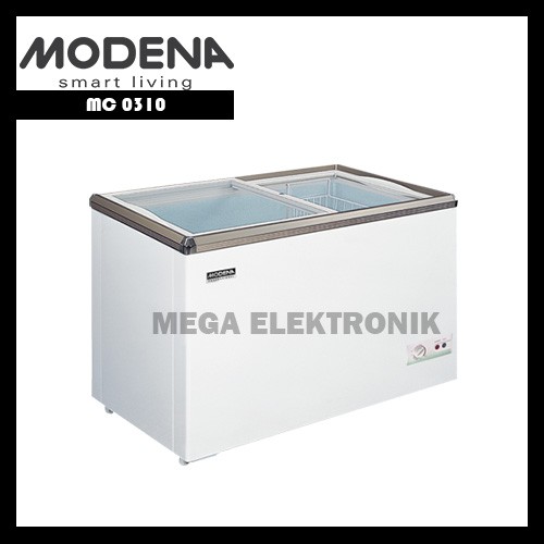 Jual Modena MC 0310 Sliding Glass Freezer Box 310 Liter | Shopee Indonesia
