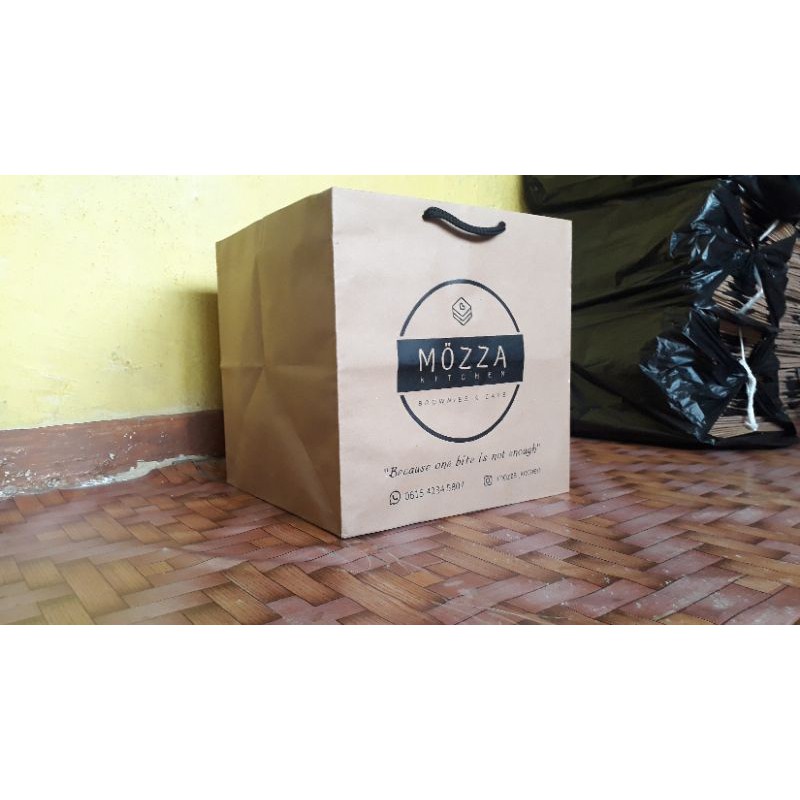 Jual Paper bag Kardus Nasi Paper bag Kotak Nasi UK 25 X 25 X 25 Paper ...