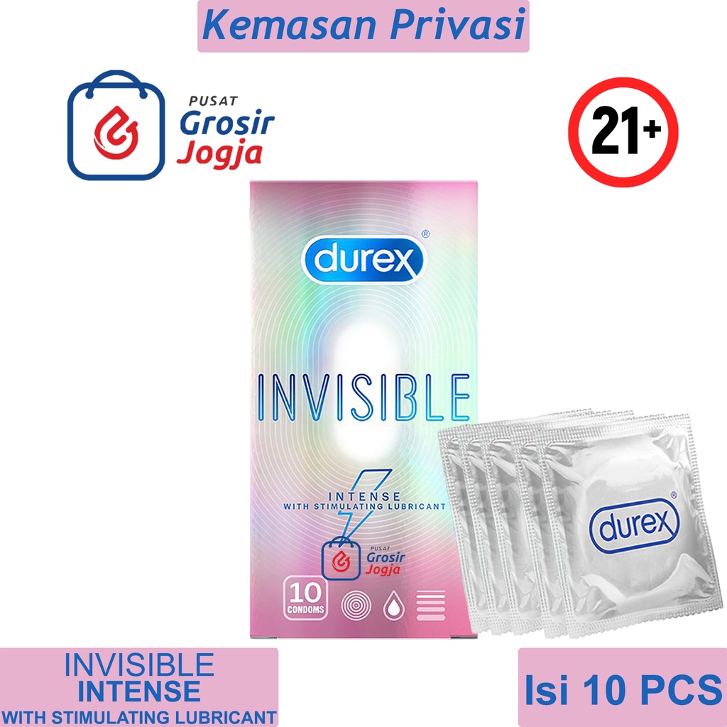 Jual Kondom Durex Invisible Intense 10 PCS | Shopee Indonesia