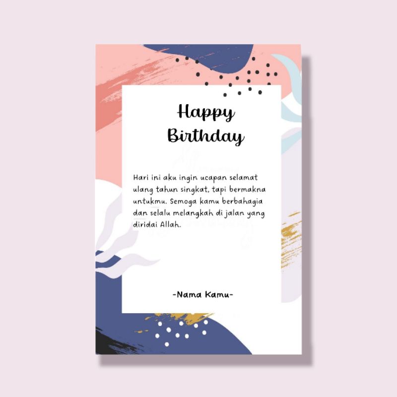 Jual MARIA COLLECTION Sticker Kartu Ucapan Custom - Tambah Sticker Ucapan di Produk | Shopee ...