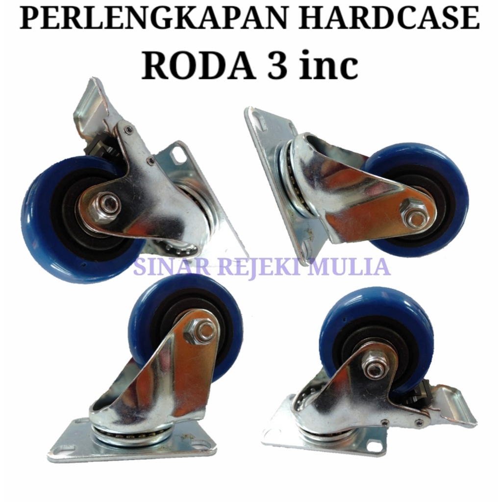 Jual RODA HARDCASE 3 inc / RODA BOX / RODA BOKS HARDCASE 1 SET ISI 4 ...
