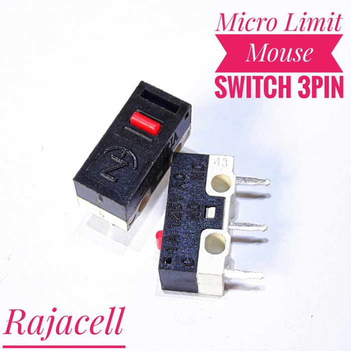 Jual Mouse Limit Switch Micro Switch Saklar Push Button 3Pin kecil 1A - 1A | Shopee Indonesia