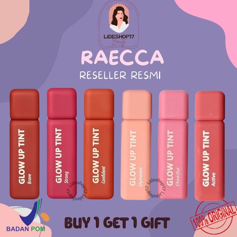 Jual [PARTNER RESMI] GLOW IT UP TINT BY RAECCA / LIP TINT RAECCA ...