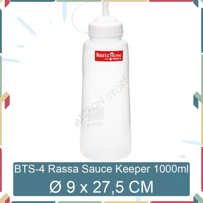 Jual MICTON Lion Star Basic Home BTS-4 Rassa Sauce Keeper 1000ml ...