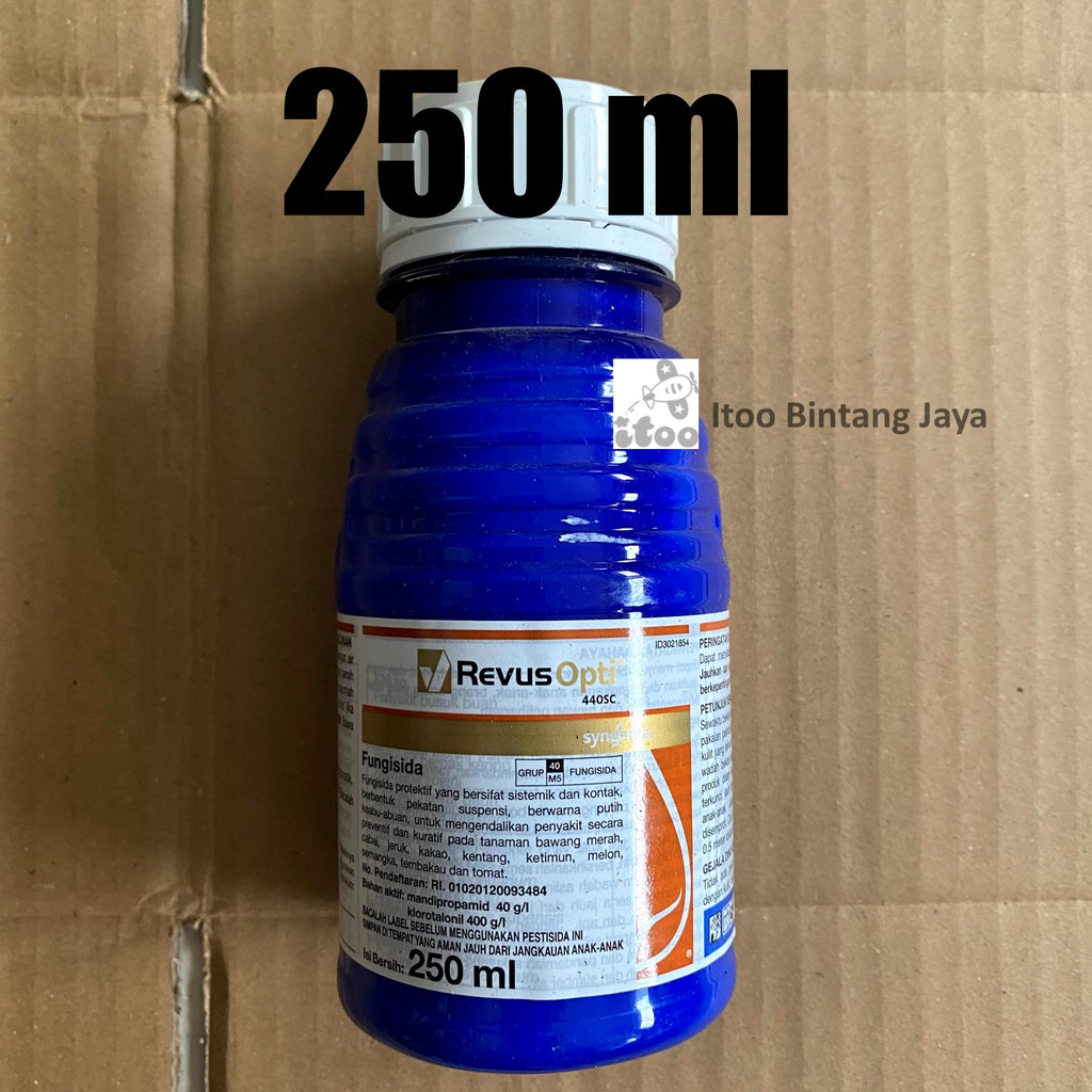 Jual Fungisida Sistemik REVUS OPTI Mandipropamid Clorotalonil 440SC 250 ...