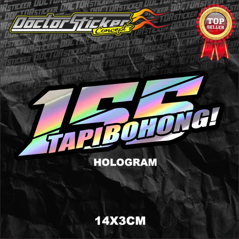 Jual Stiker Sticker 155 Tapi bohong All motor Stiker cutting 155 tapi bohong | Shopee Indonesia
