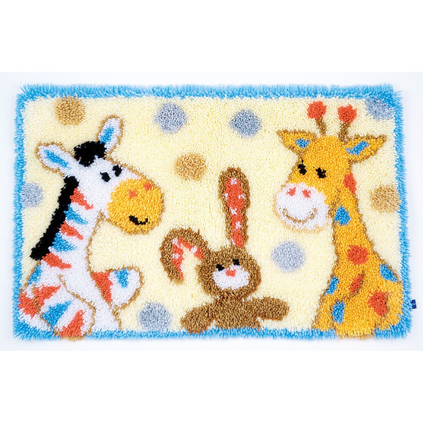 Jual L86 Latch Hook Kit Karpet Rajut Kartun Hewan Lucu 60x40 cm ...