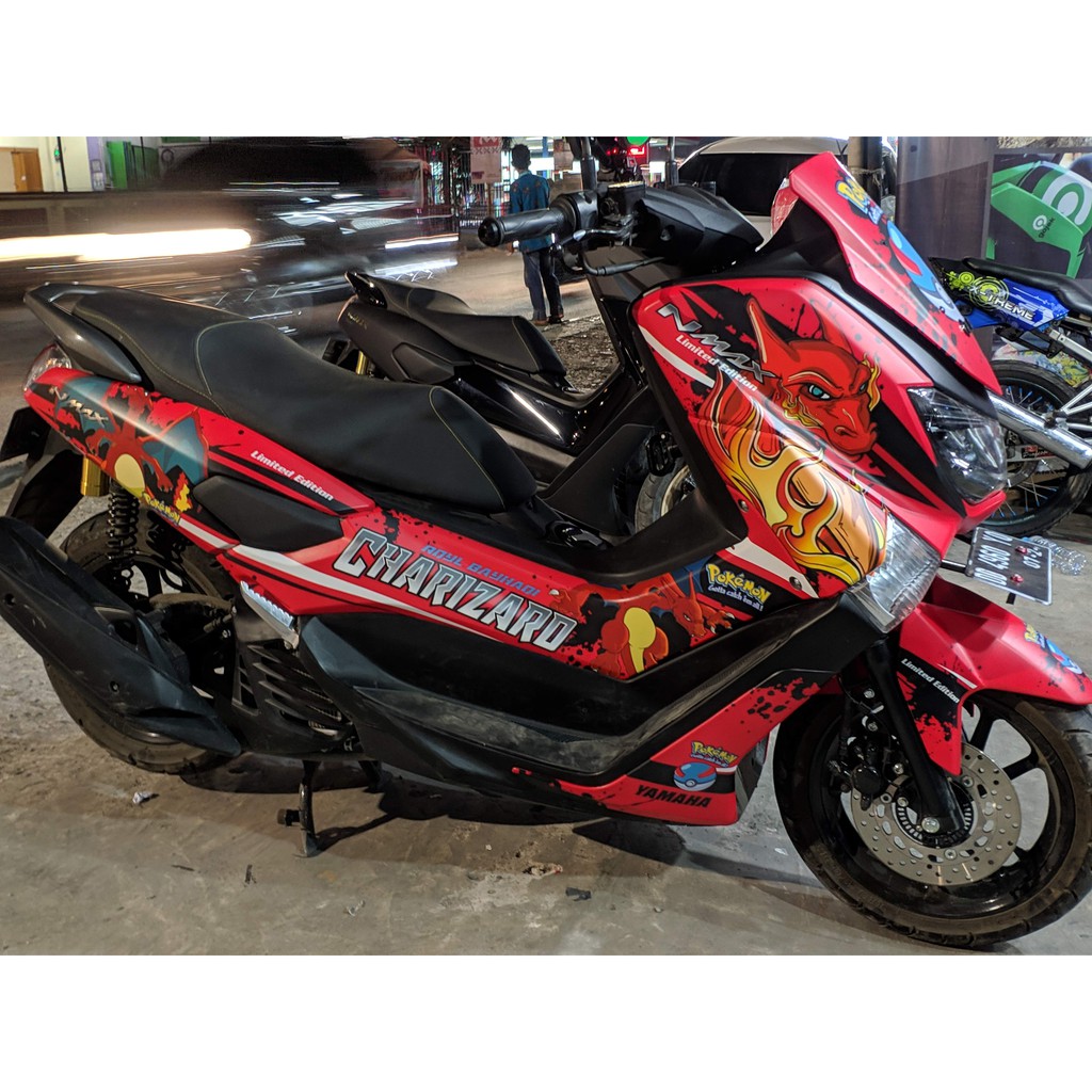 Jual Stiker Nmax Decal Full Body Premium Red Charyzard Pokemon Doff ...