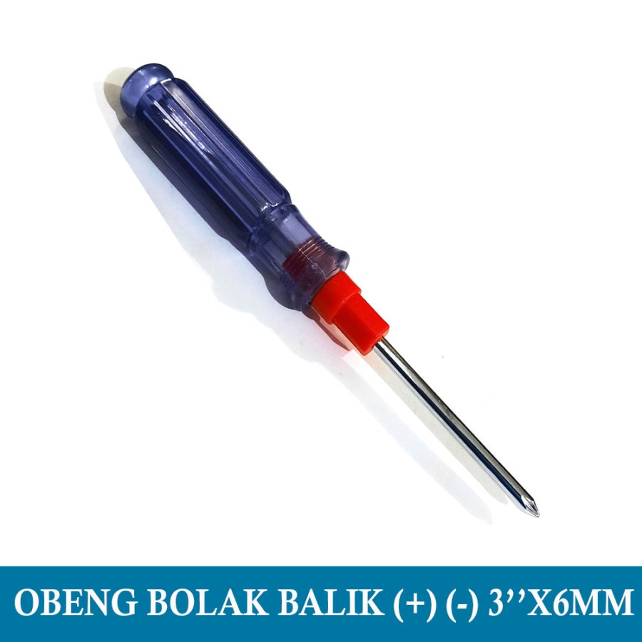 Jual Obeng Bolak Balik 3 Inch Transparan Plastik Ada Magnet 2 way POPAYE | Shopee Indonesia