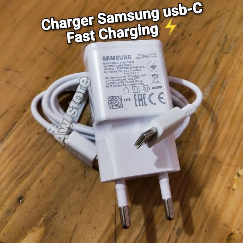 Jual Charger samsung TYPE C Fast charging M20 M30 M30S M21 M31 A20 A30 ...