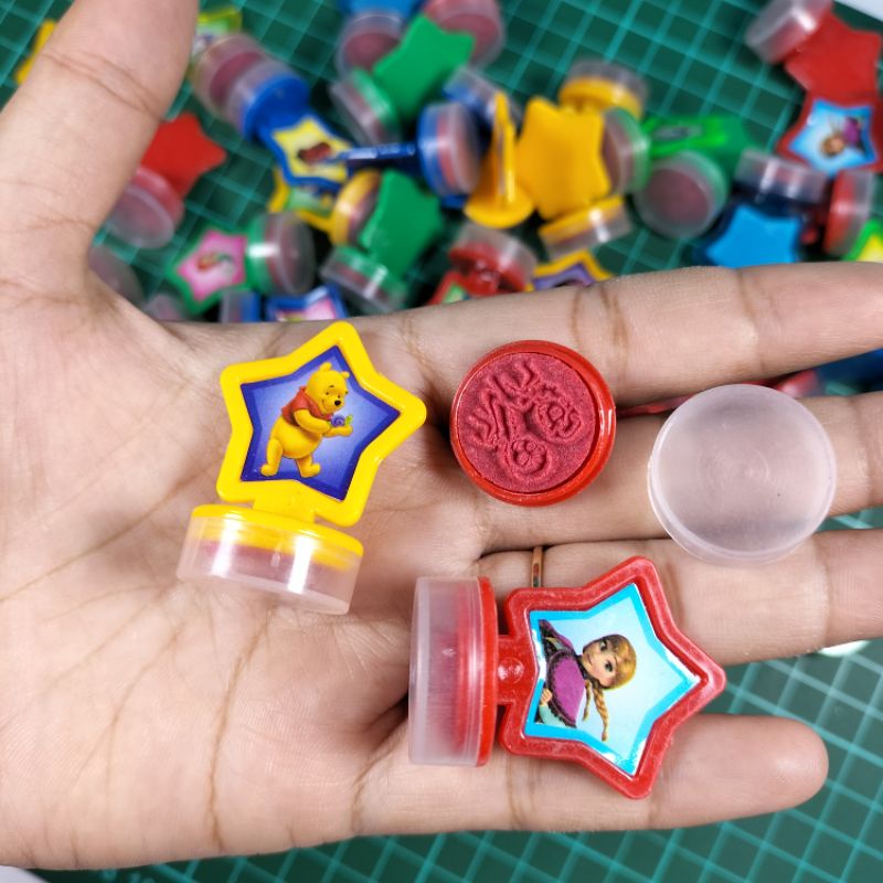 Jual 100 pcs STAMPLE BINTANG mainan stemple bintang mainan stempel ...