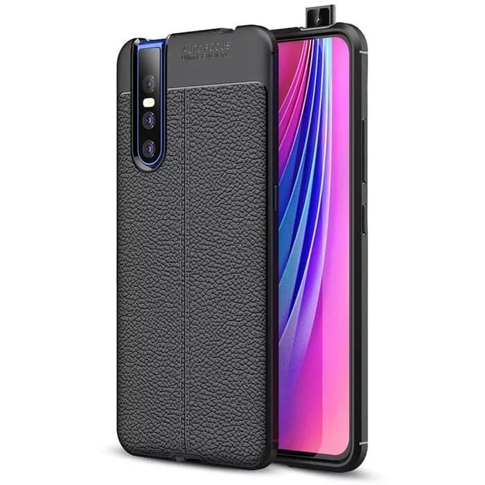 Jual Case Vivo V15 Pro Auto Focus Carbon Silikon Leather | Shopee Indonesia