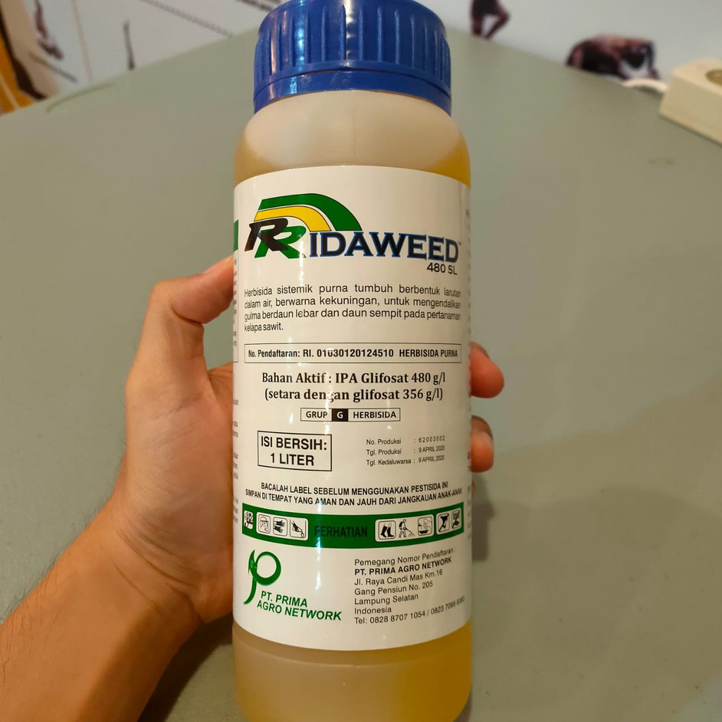 Jual AGROSHOP383 - RRIDAWEED 480 SL 1 Liter Herbisida IPA glifosat 480 ...